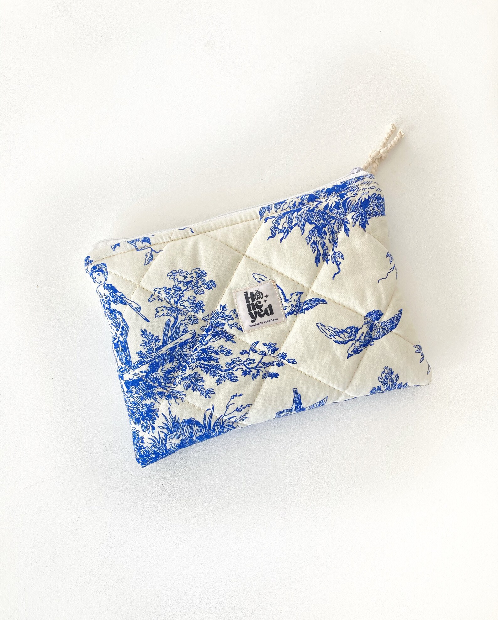 Blue Kindle Sleeve, Quilted E-reader Cover, Kindle Paperwhite Cover ...