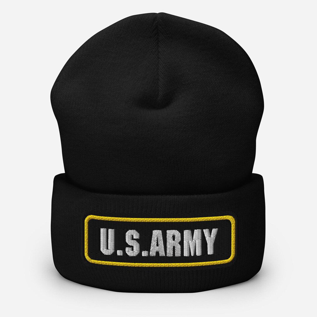 U.S. Army Cuffed Beanie, United States Army Beanie, Gift for Veterans ...