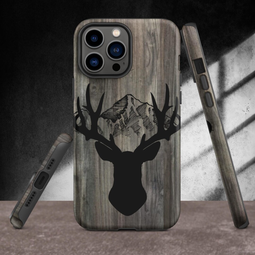 Trophy Mountain Buck Woodgrain Tough iPhone Case, Deer and Elk, Gifts ...
