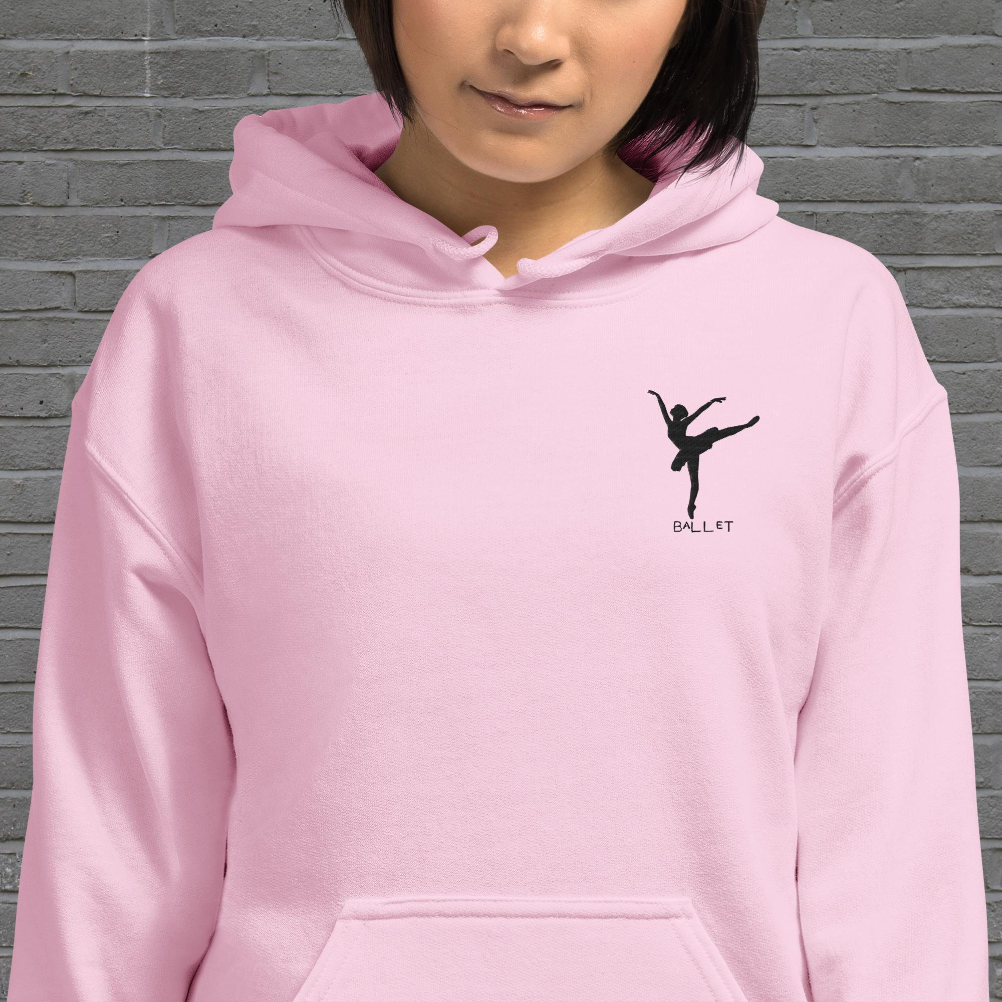 Ballet Embroidered Hoodie, for Ballet Dancers, Ballet Lovers Hoodie ...