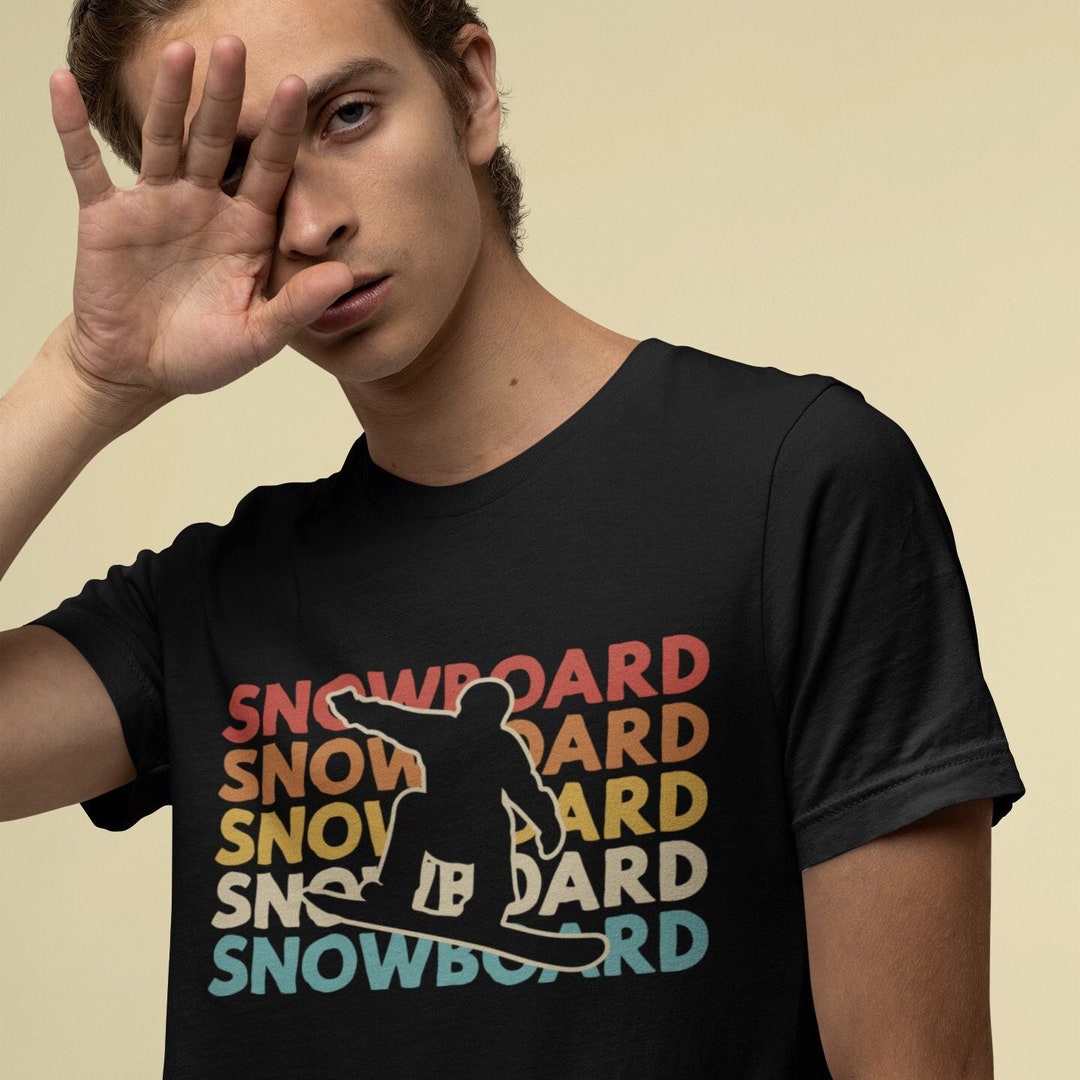 Snowboard Silhouette T-shirt, Snowboarding Shirt, Gift for Snowboard ...