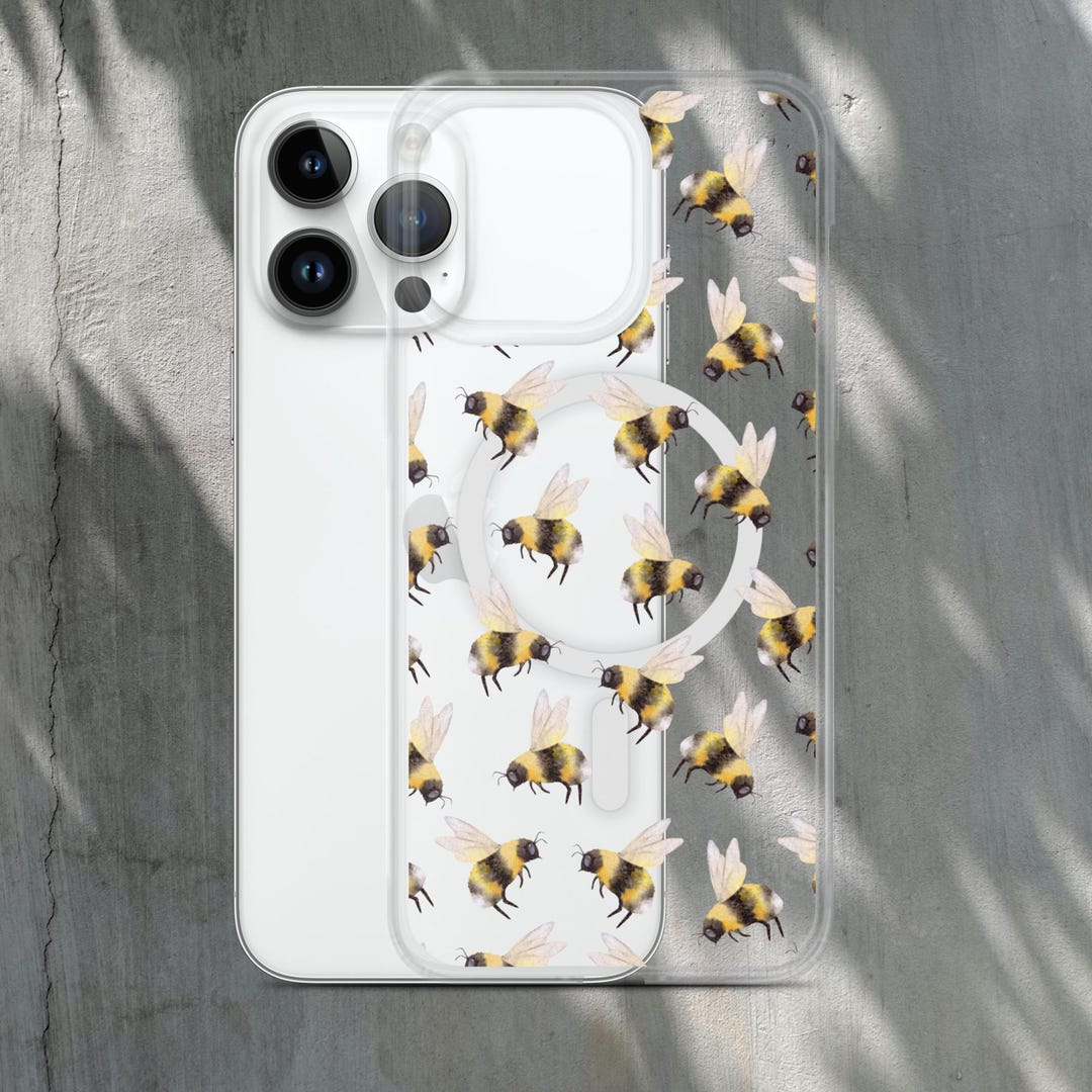 Honey Bees Magsafe iPhone Clear Case, for Bee Lovers, Bee Keepers ...