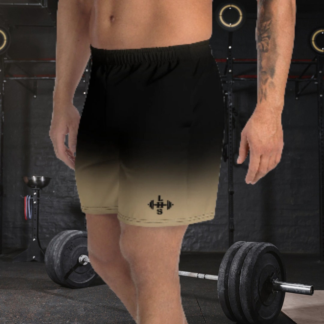 Men's Lift Heavy Ombre LHS Athletic Shorts, Moisture Wicking 4 Way ...