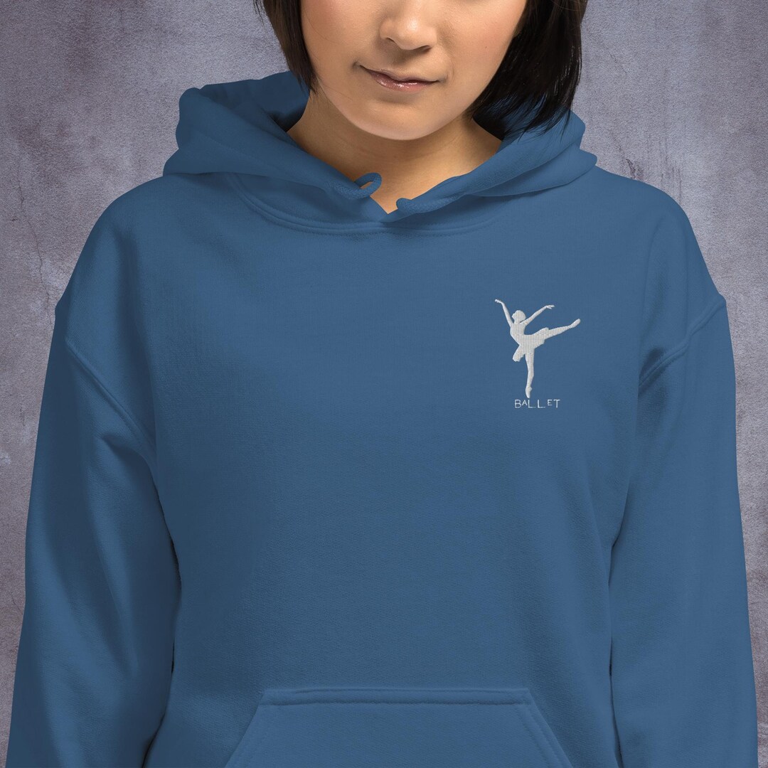 Ballet Embroidered Hoodie, for Ballet Dancers, Ballet Lovers Hoodie ...