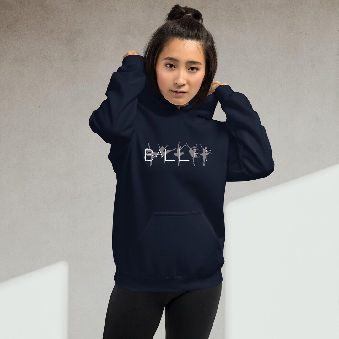 Ballet Dancers Silhouette Hoodie, Dancing Ballerinas Hoodie, Gifts for ...