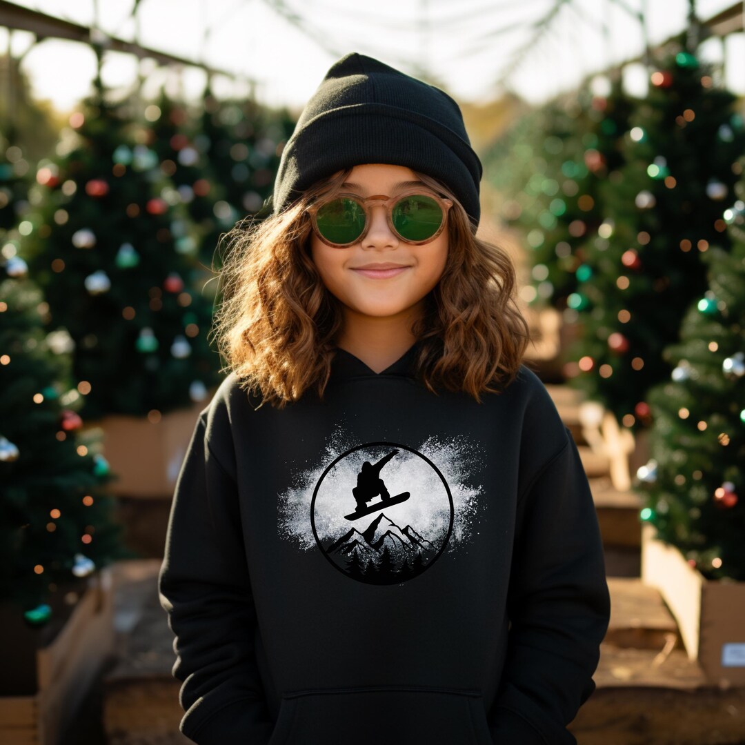 Kids Swoosh Snowboard Hoodie, Gifts for Snowboarders, for Snowboard ...