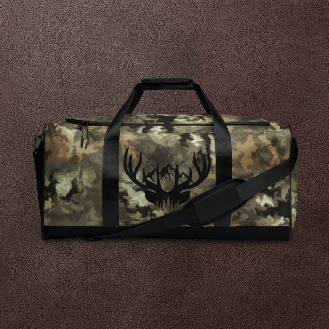 Camo Mountain Buck Duffel Bag, Personalized Gifts for Him, Gifts for ...
