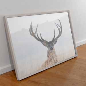 Stately Stag Museum Quality Poster, Buck Wall Decor, Cabin Decor ...