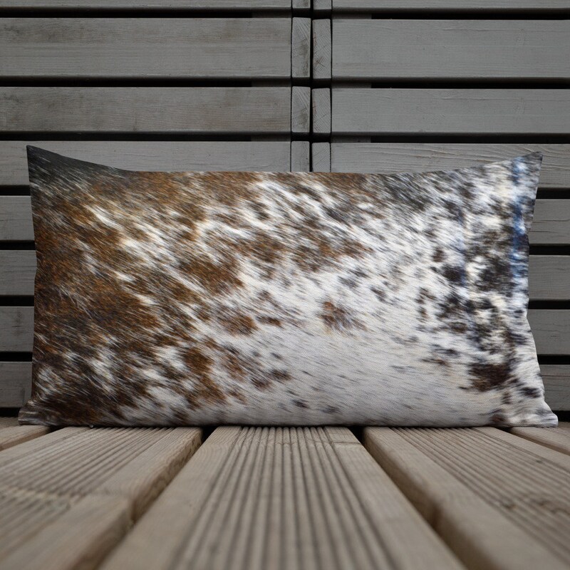 Cowhide Pillow - Etsy