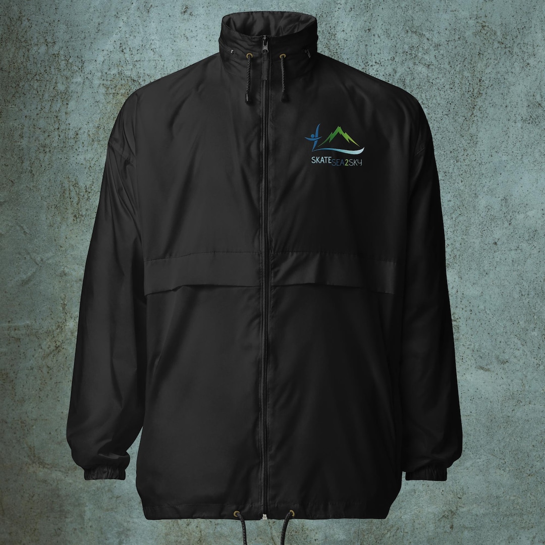 Custom Embroidered Zip up Windbreaker, Custom Company Windbreaker ...