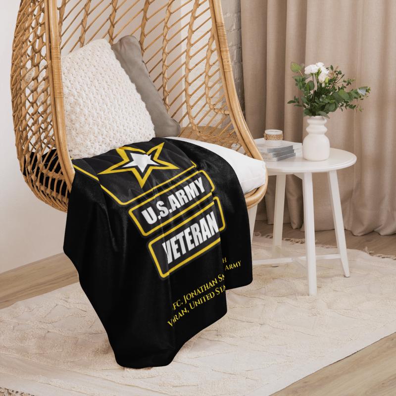 U.S. Army Sherpa Blanket, Custom Military Blanket, United States Army ...