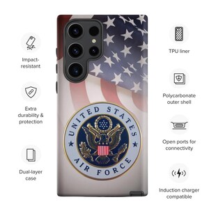 US Air Force Flag Samsung® Tough Case, United States Air Force, Gift ...