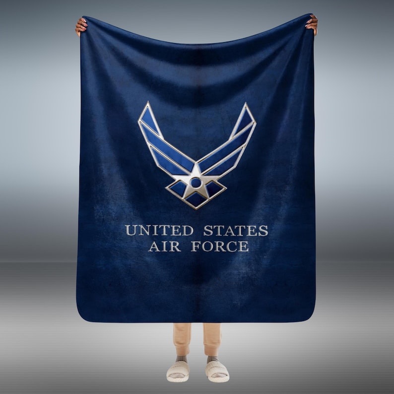 U.S. Air Force Wings Sherpa Blanket, Custom United States Air Force ...
