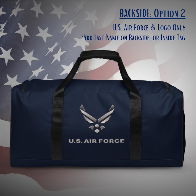 US Air Force Duffle Bag, Custom Military Bags, Personalized Air Force ...