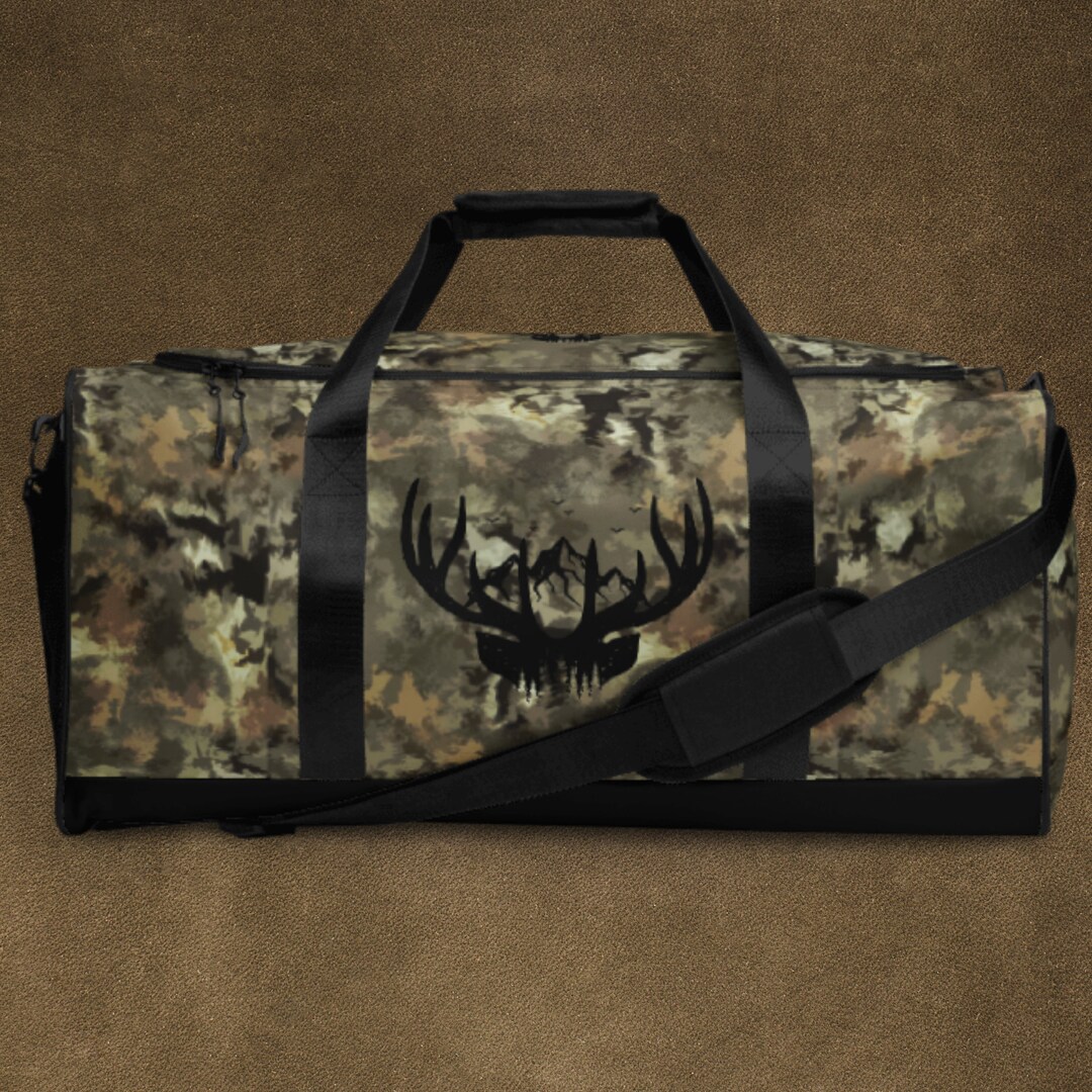 Camo Mountain Buck Duffel Bag, Personalized Gifts for Him, Gifts for ...