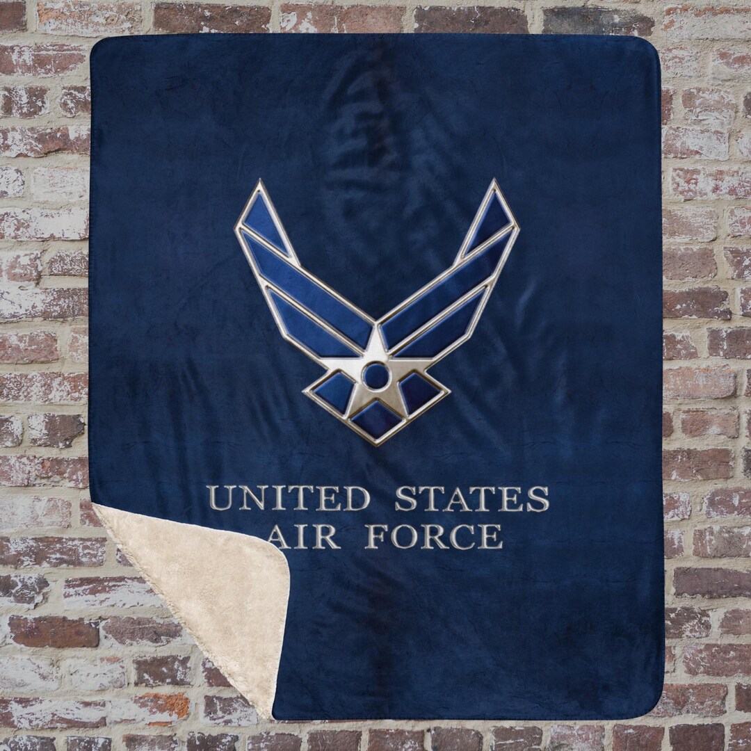 U.S. Air Force Wings Sherpa Blanket, Custom United States Air Force ...