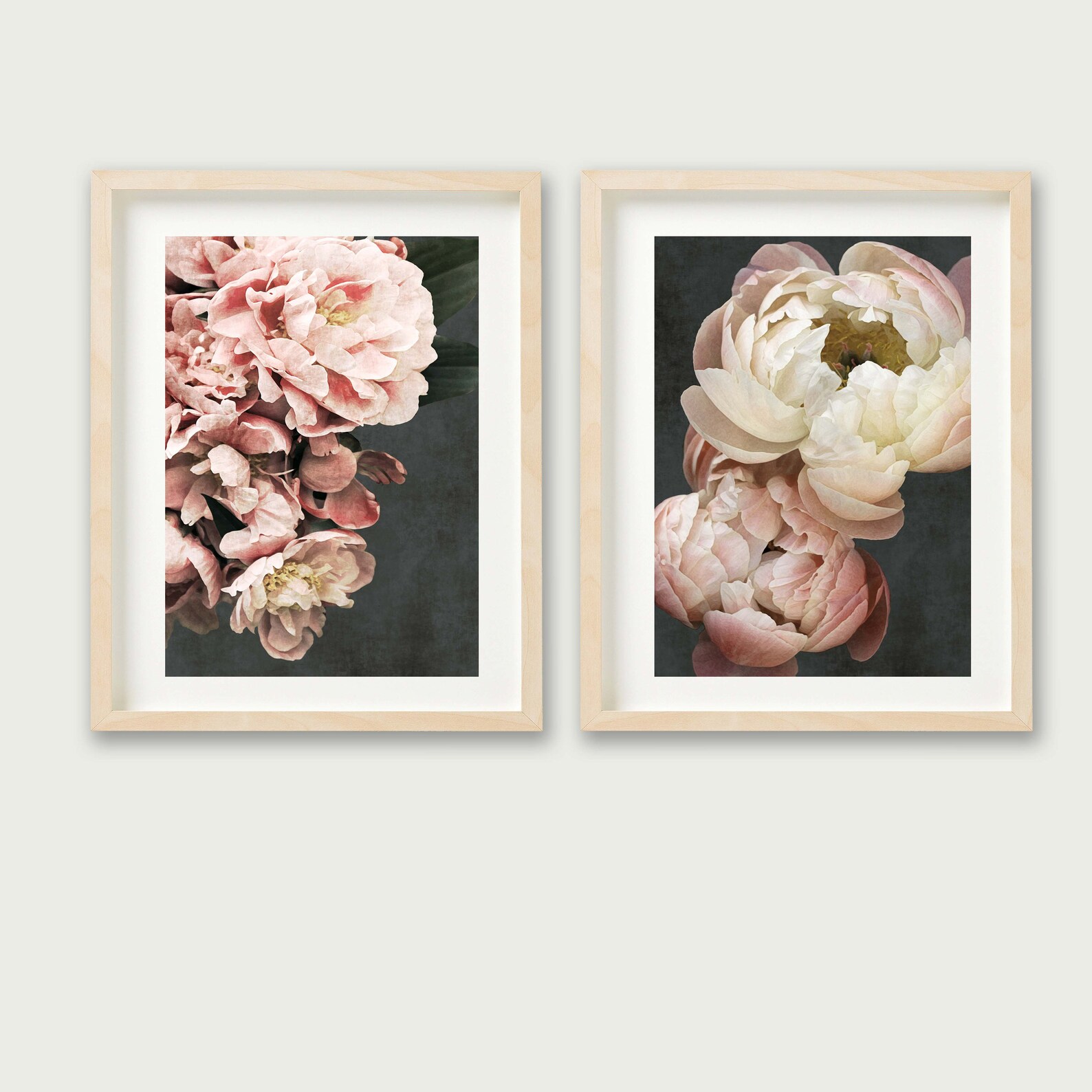 Vintage Floral Print Set Set or Separate Prints Peonies - Etsy