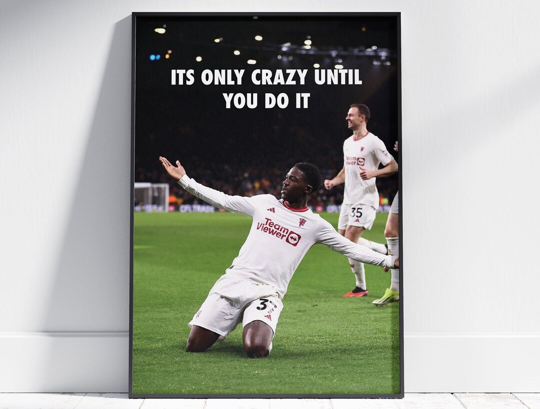 Kobbie Mainoo Poster for Bedroom Mainoo Poster Art, Football Poster ...