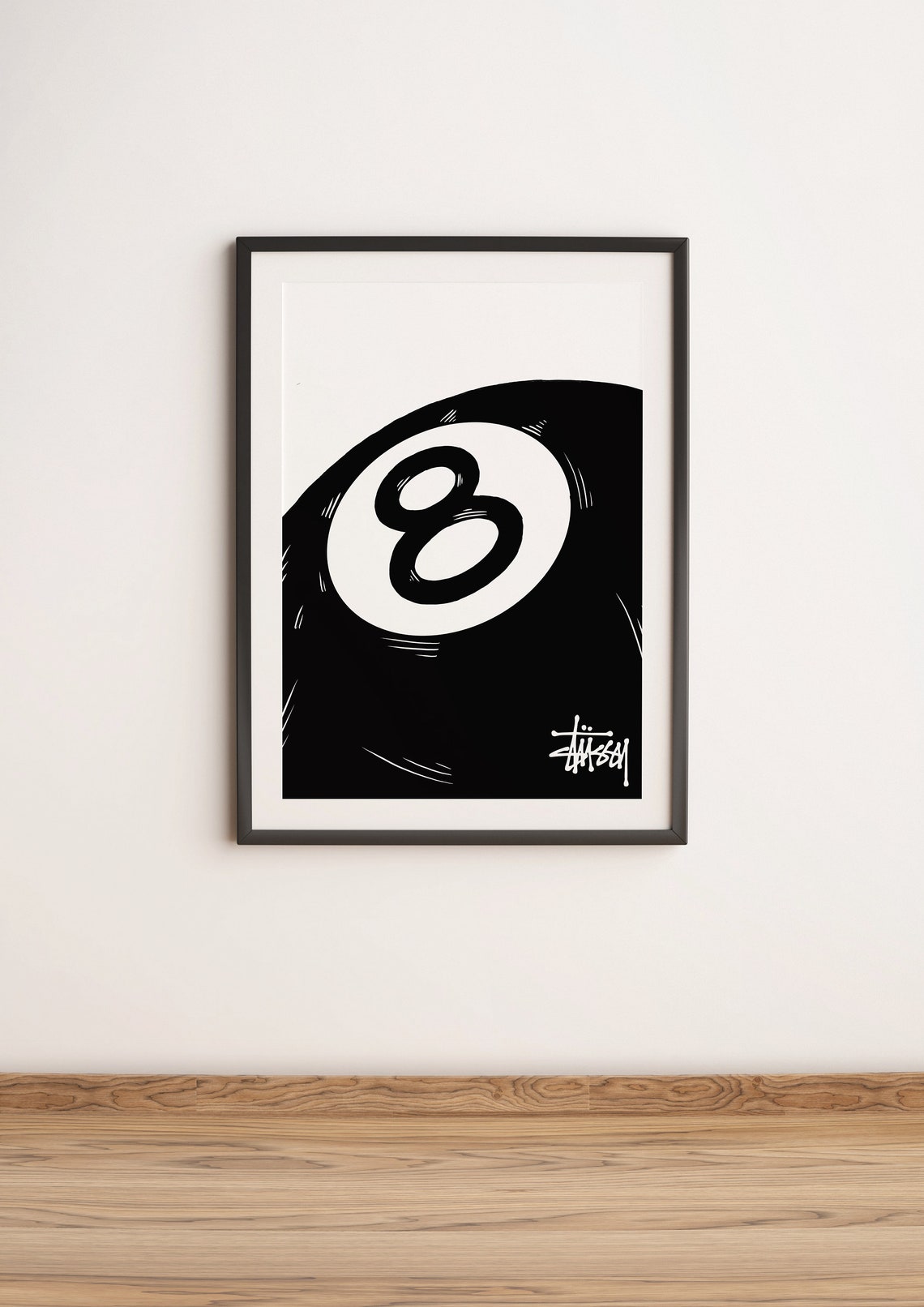 Stussy 8 Ball Poster for Bedroom Stussy Poster Art Streetwear Poster ...