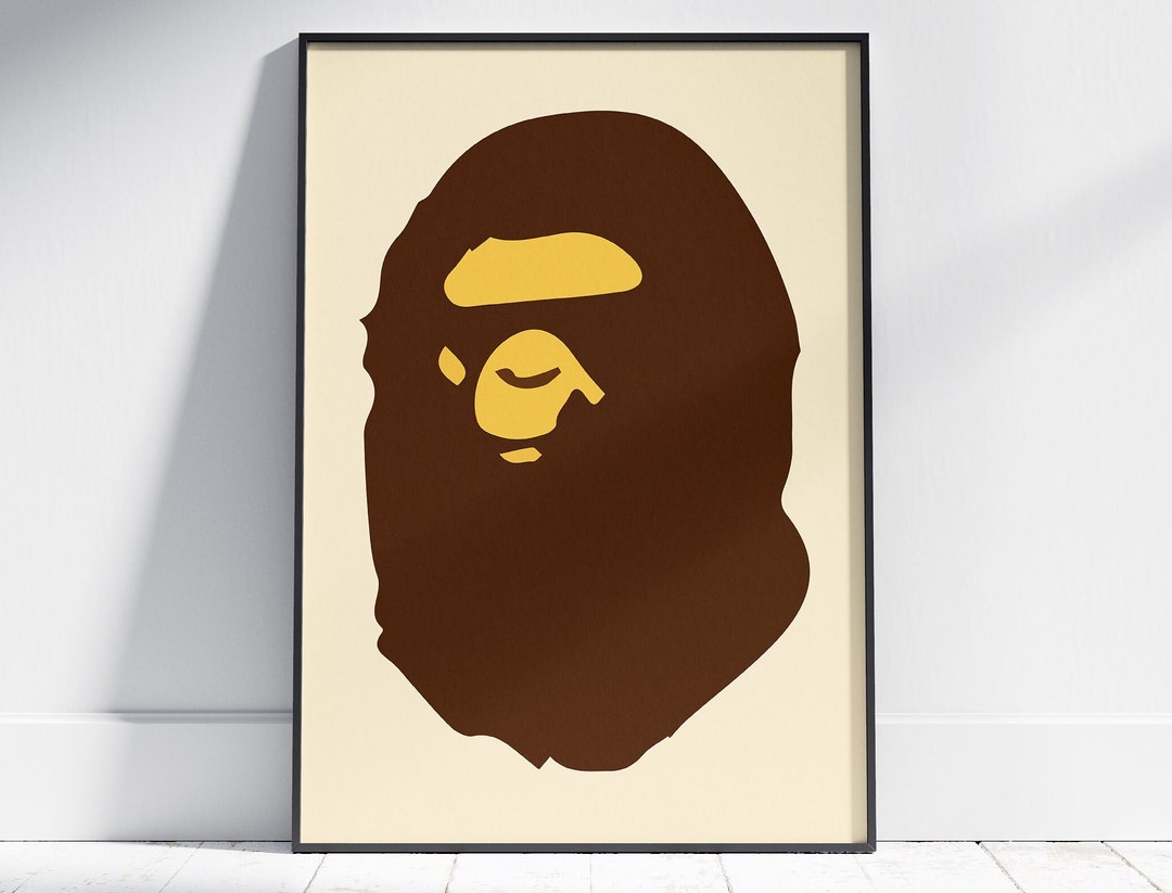 Bape Poster for Bedroom Bape Poster Art, A Bathing Ape Poster ...