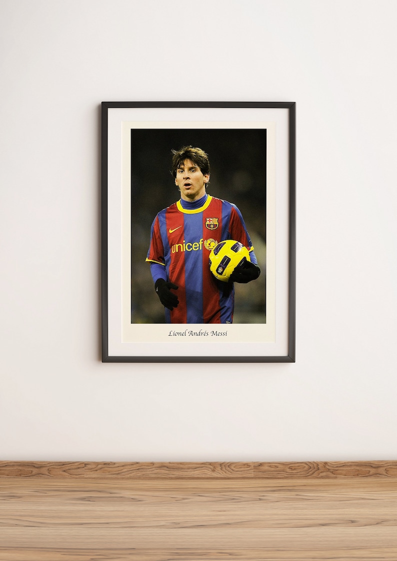 Lionel Messi Poster for Bedroom Messi Poster Art Football - Etsy UK