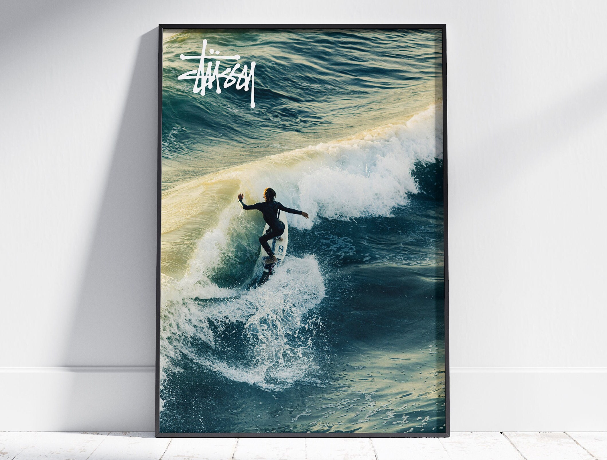 Stussy Surfer Poster for Bedroom Stussy Surf Print Streetwear Poster Print, Vintage Stussy ...