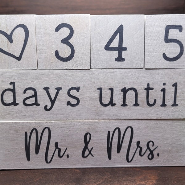 Wedding Countdown - Etsy