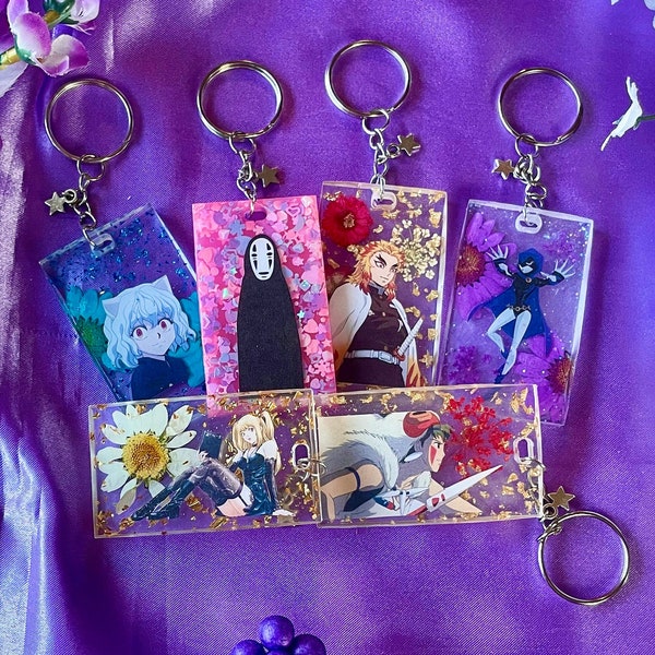 Anime Keychain - Etsy