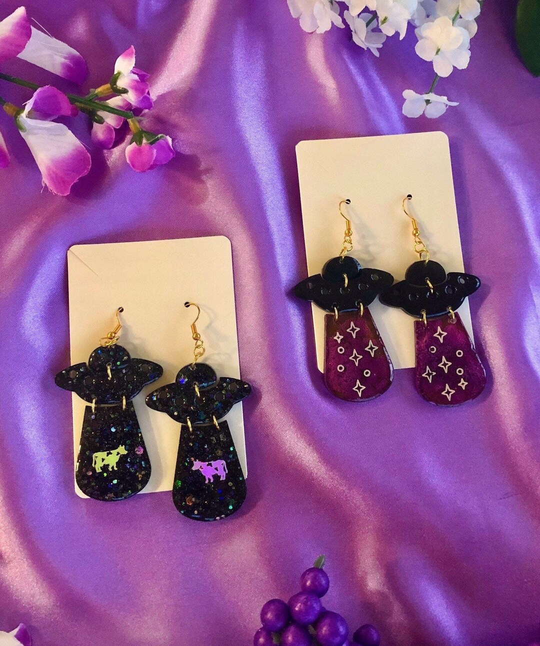 UFO Alien Abduction Dangle Earrings - Etsy