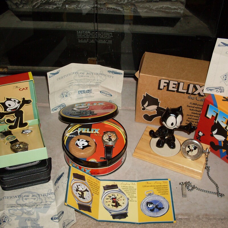 Vintage Felix the Cat Clock - Etsy