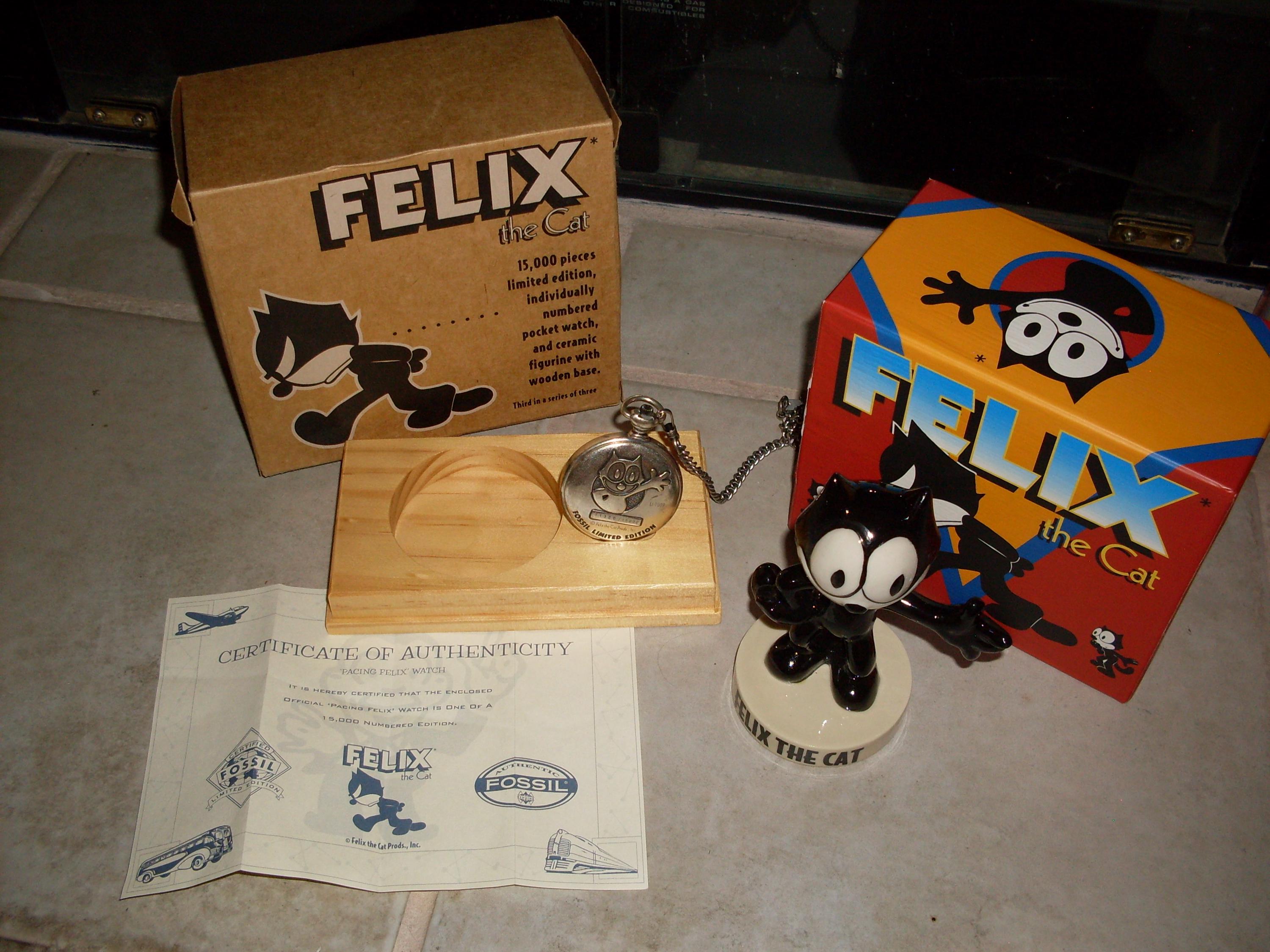 Felix the Cat - Pacing Felix Pocket Watch - Vintage Never Used - Etsy