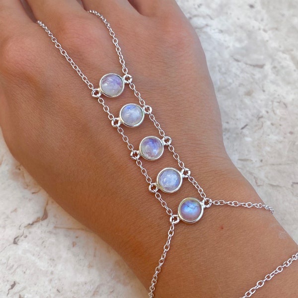 Silver Hand Chain - Etsy