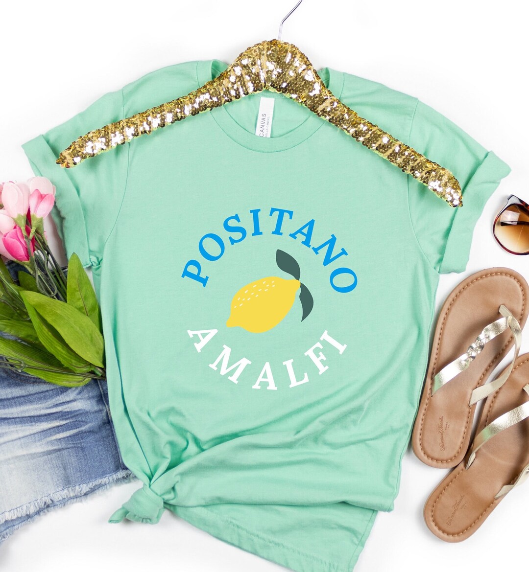 Positano Amalfi Coast Shirt | Italian Lemon Tee | Fruit Shirts | Summer ...