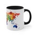 World Map Travel Mug, Travel Lover Coffee Mug, Map of the World ...