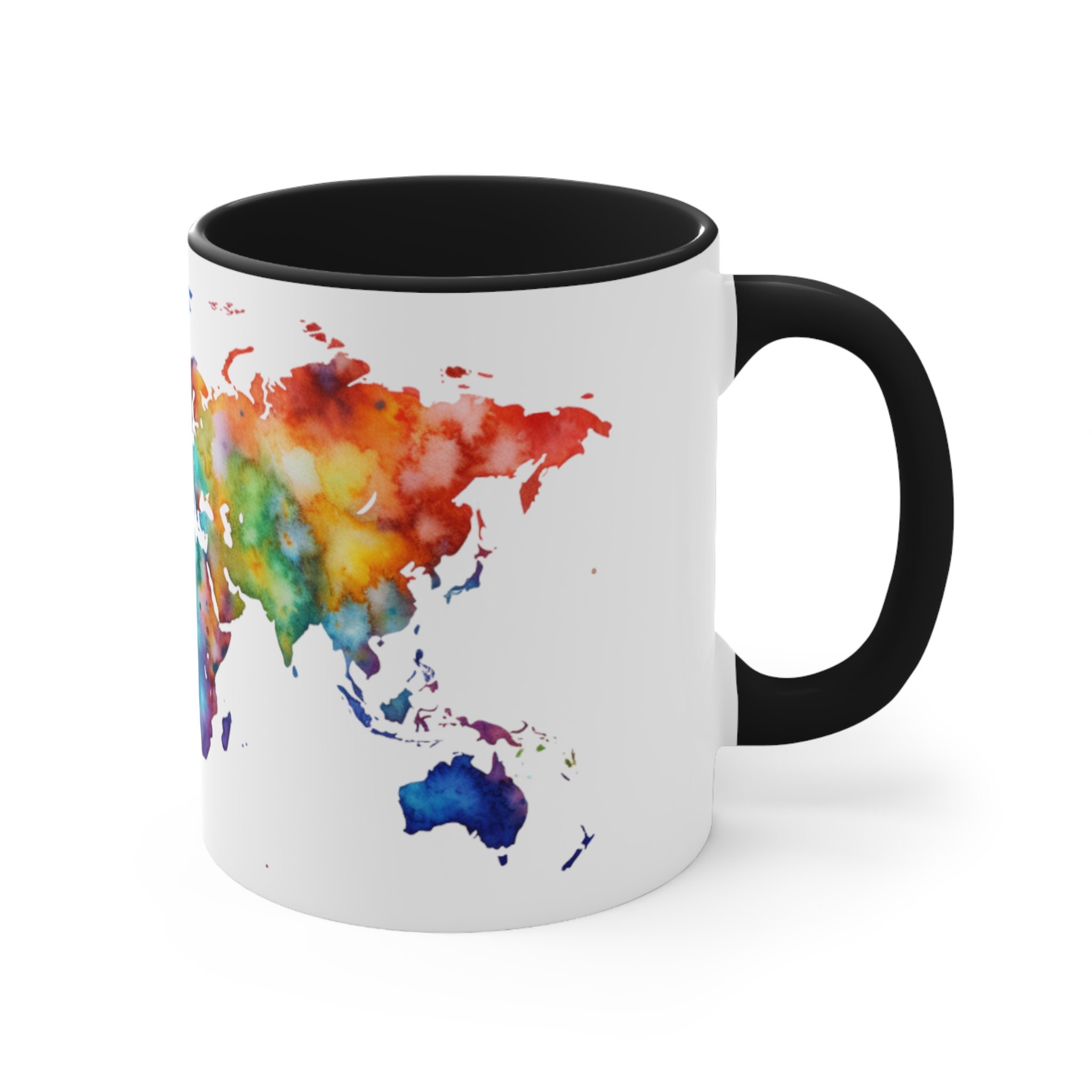 World Map Travel Mug, Travel Lover Coffee Mug, Map of the World ...
