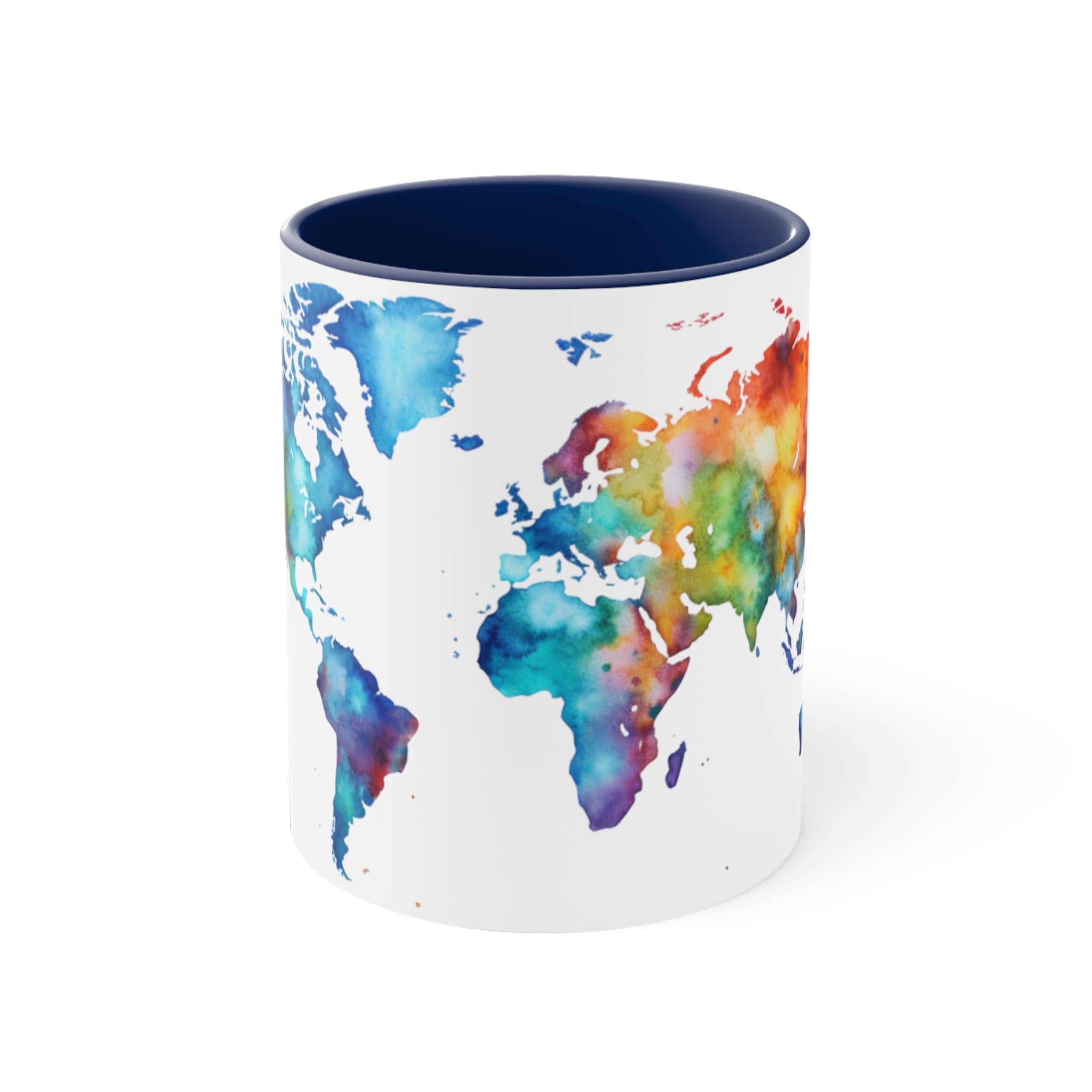 World Map Travel Mug, Travel Lover Coffee Mug, Map of the World ...