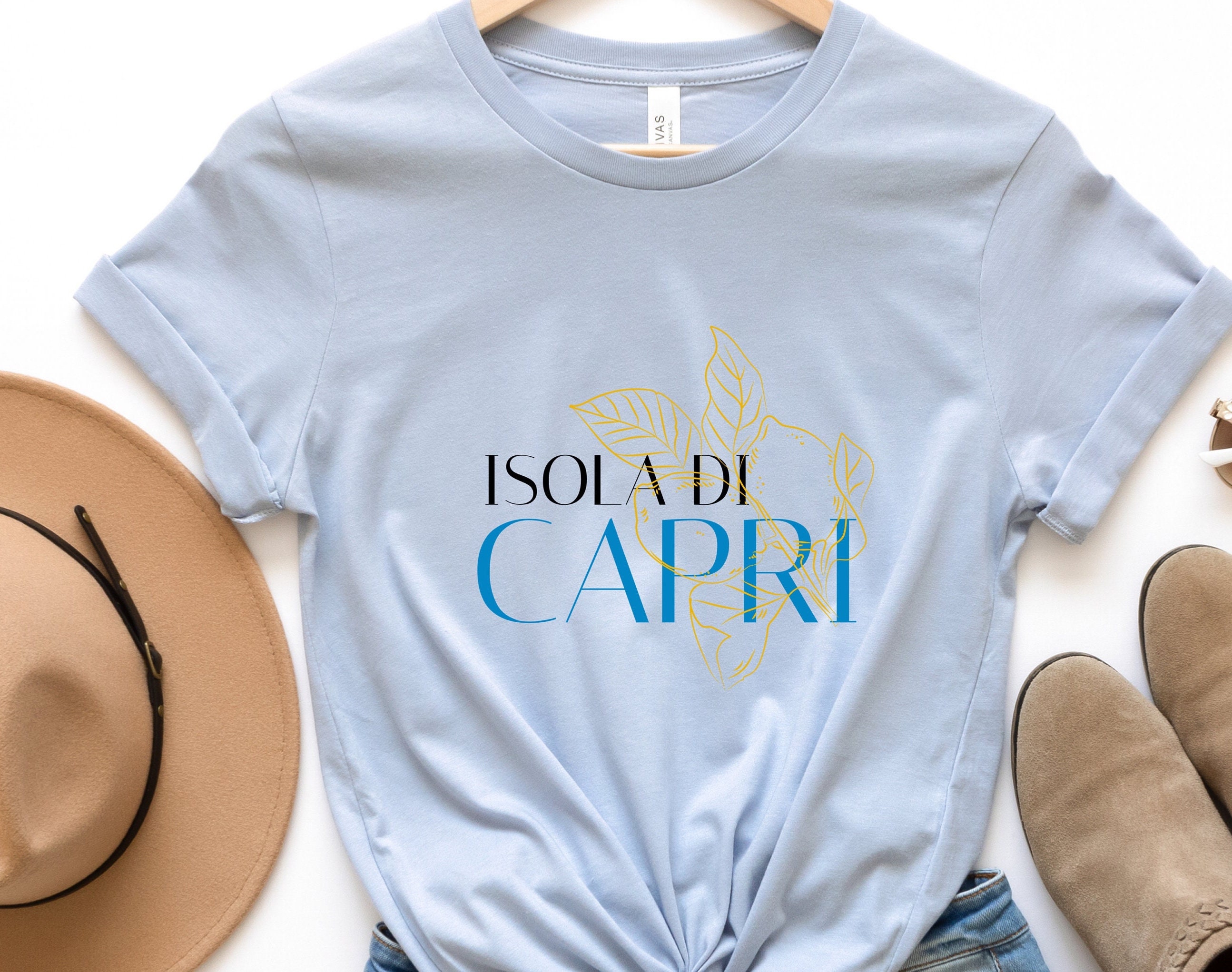 Isola Di Capri Shirt, Capri Island T-shirt, Italy Positano Tee ...