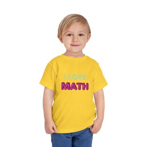 I Love Math Kids Science T-shirt, Mathematics Theme Back to School ...