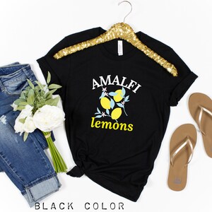 Amalfi Coast Lemons Shirt | Italian Lemon Tee | Fruit Shirts | Summer ...