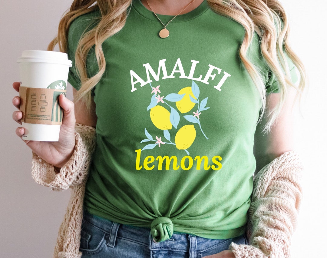 Amalfi Coast Lemons Shirt | Italian Lemon Tee | Fruit Shirts | Summer ...