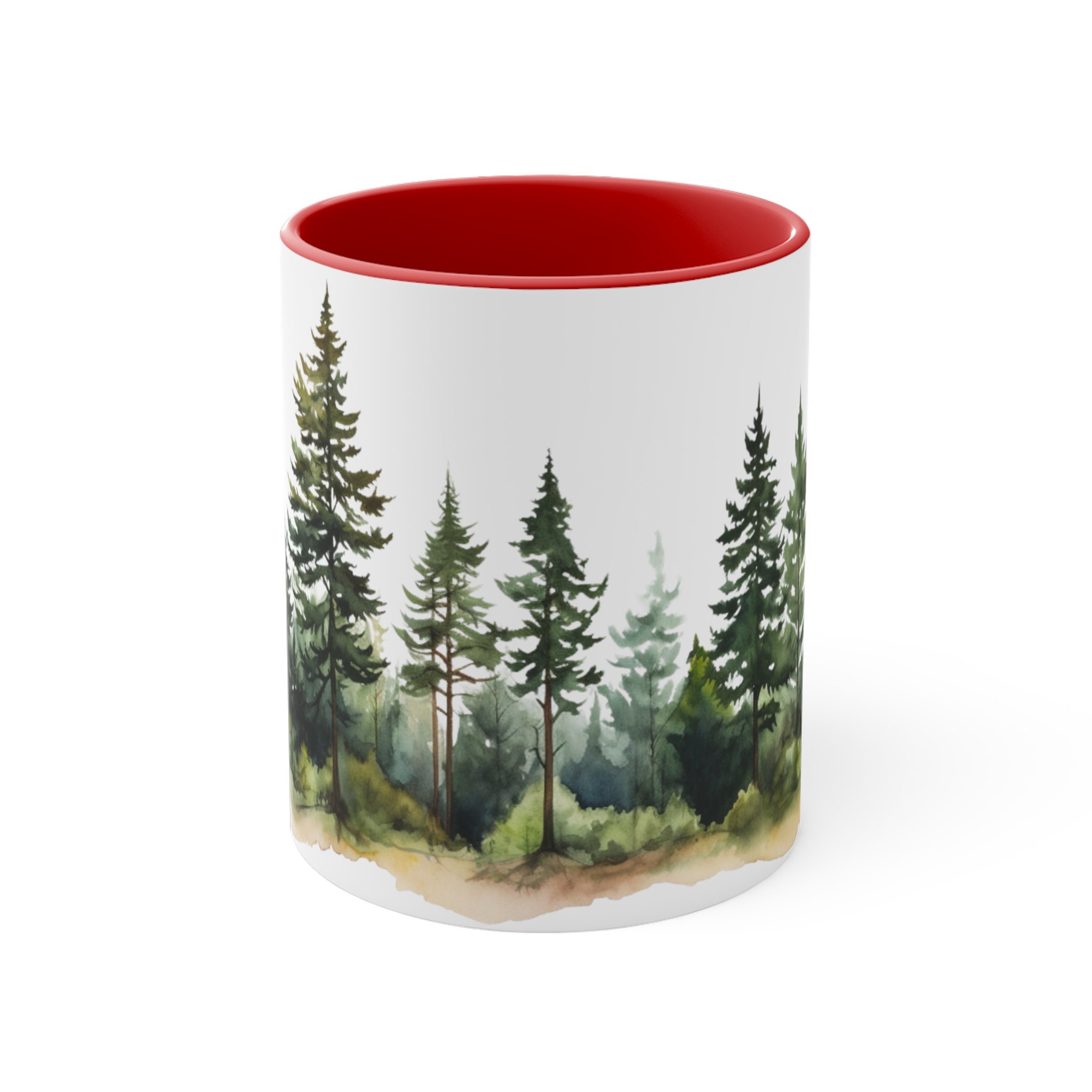 Forest Tree Hiking Mug, Mountain Coffee Mug, Camping Lover Mug, Nature ...