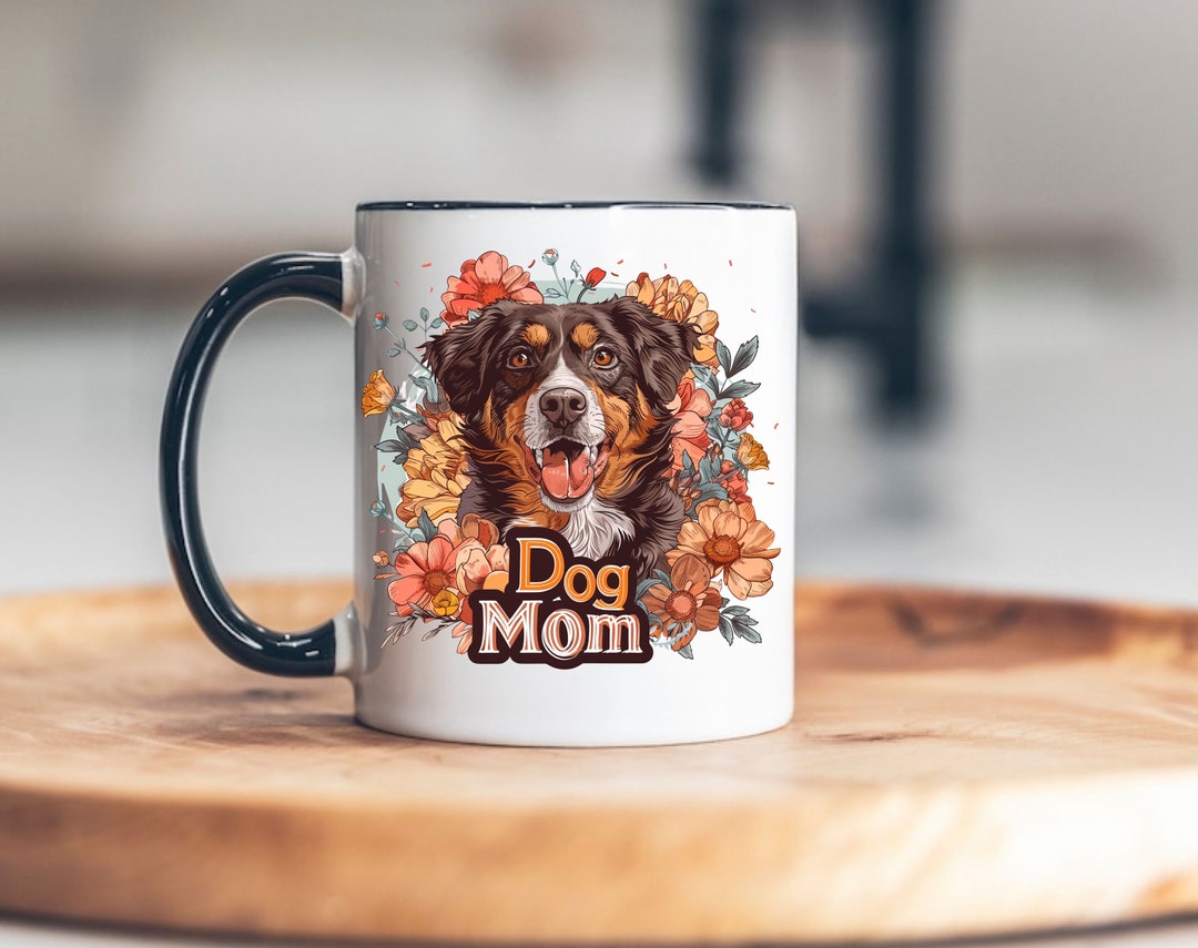 Best Dog Mom Coffee Cup, Saint Bernard Dog Mug Cute, Dog Lover Ceramic ...