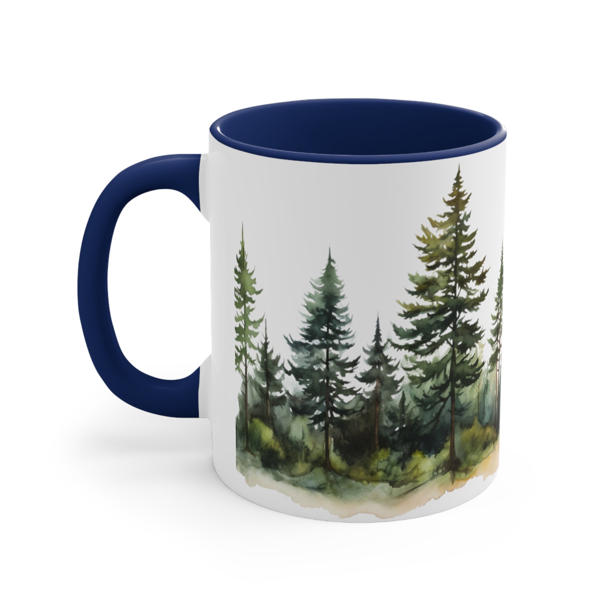 Forest Tree Hiking Mug, Mountain Coffee Mug, Camping Lover Mug, Nature ...