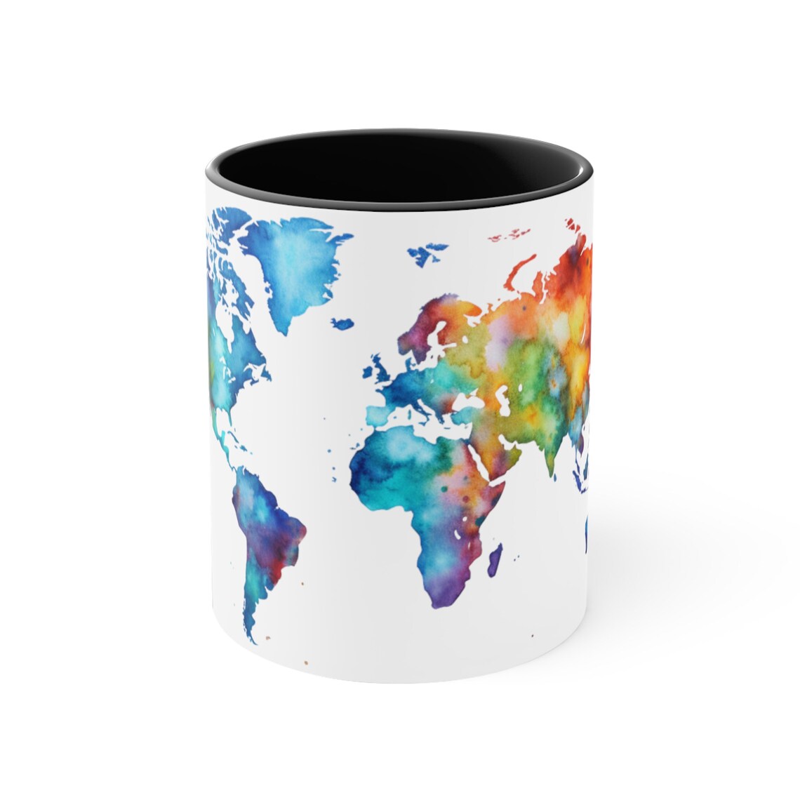 World Map Travel Mug, Travel Lover Coffee Mug, Map of the World ...