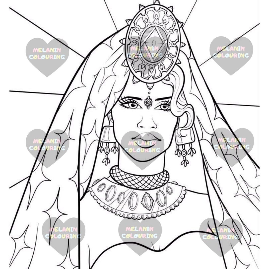 Buy Queen of Sheba , 2 Colouring Pages , Instant Download Online in ...