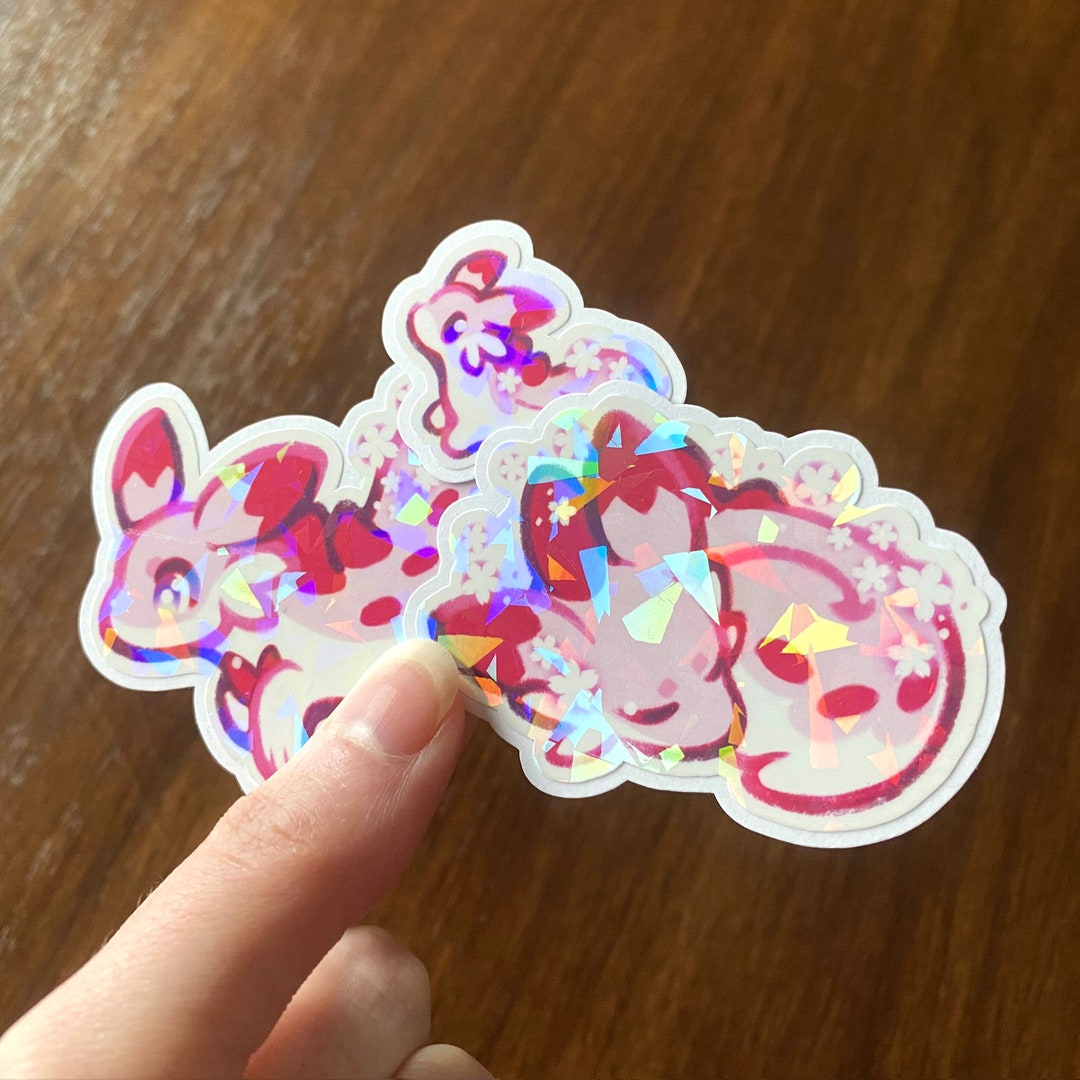 Fanmade Sakura Chillet Vinyl Stickers | Palworld | Holographic ...
