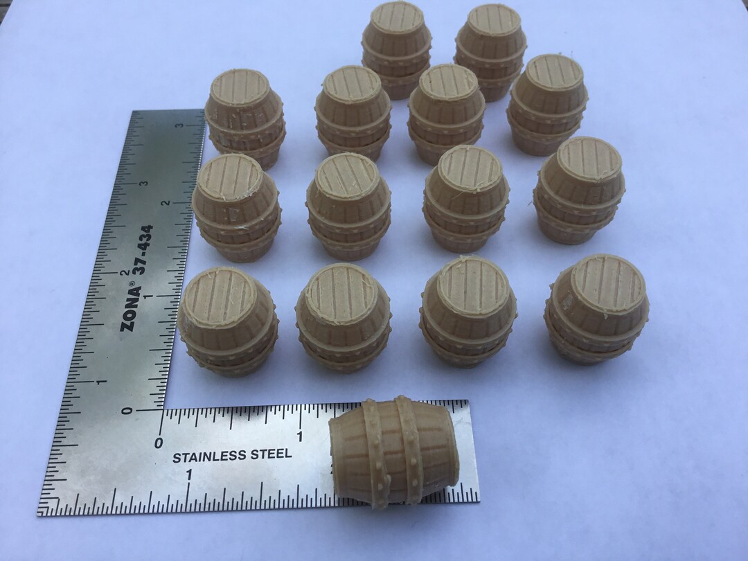 Medieval Barrels 15 20mm Tall, 17 Mm Diameter - Etsy