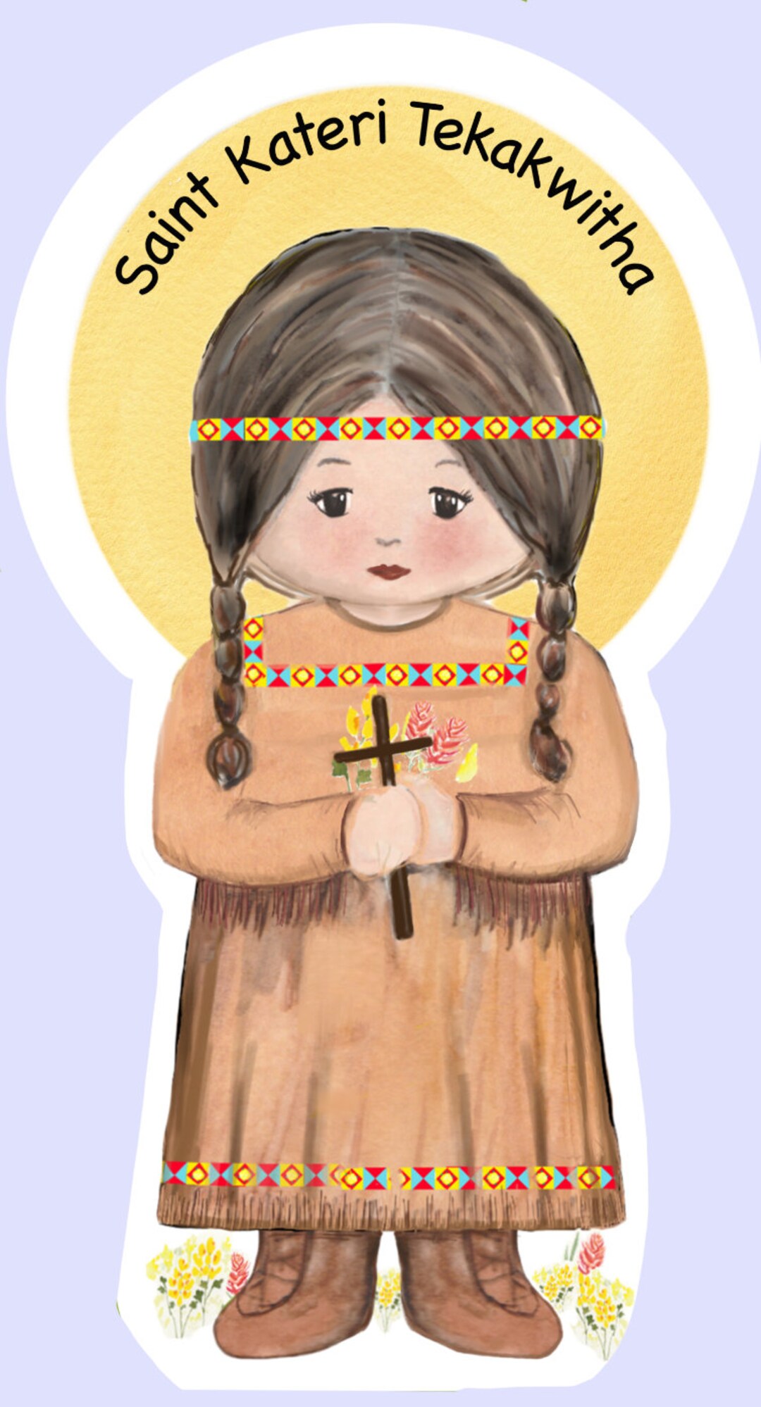 St. Kateri Tekakwitha Catholic Digital Download PNG File - Etsy