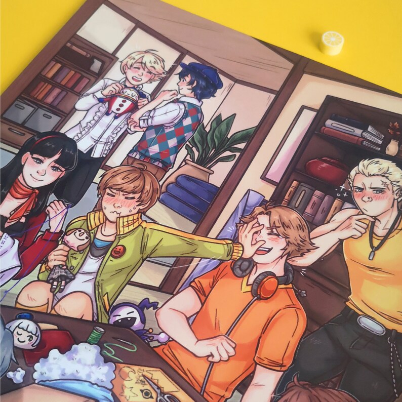 Plushie Making With Friends Persona 4 Craft Theme Poster - Etsy