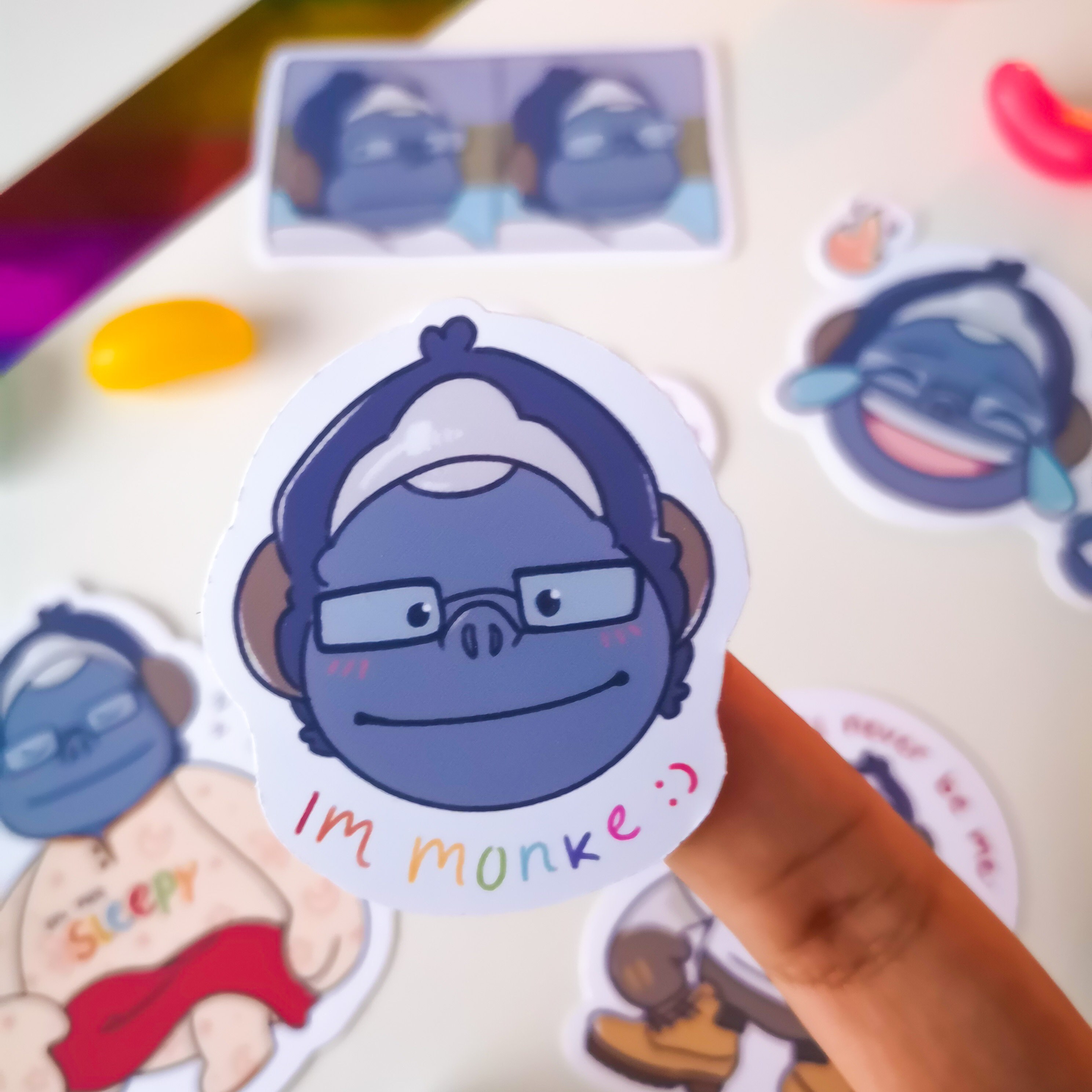 Winton Oberwatch Monkey Meme Overwatch Inspired Sticker Set - Etsy